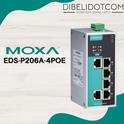 Jual MOXA EDS-P206A-4POE Unmanaged Switch 4 PORT POE 2 ETHERNET INDUSTRIAL - Jakarta Barat ...