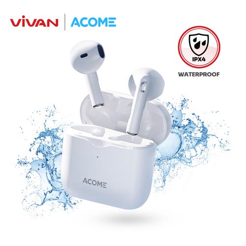 Promo VIVAN X ACOME Headset Earphone TWS Bluetooth 5.3 IPX4 Waterproof ...