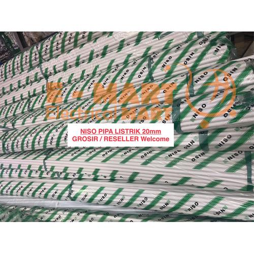 Promo NISO PIPA CONDUIT Putih 20mm Pipe PVC Listrik Murah 20mm Bisa ...