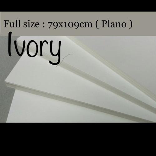 Jual Karton Ivory , Size 79x109 cm ( plano ) bisa request potong min 5 ...