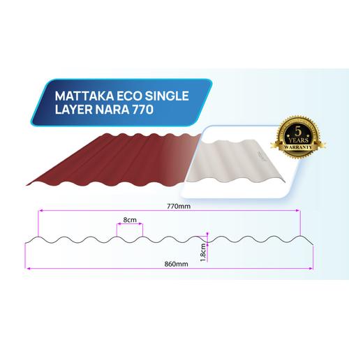 Jual Atap upvc single layer mattaka eco nara 770mm fitur dual tone ...