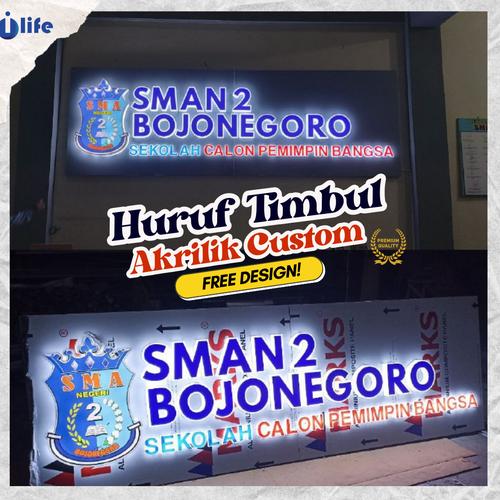 Jual Huruf Timbul Akrilik / Acrylic 3D Nyala LED / letter sign Outdoor ...