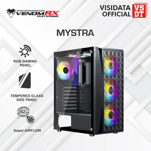 Jual VenomRX Mystra Casing PC Komputer case side Glass View ATX RGB ...