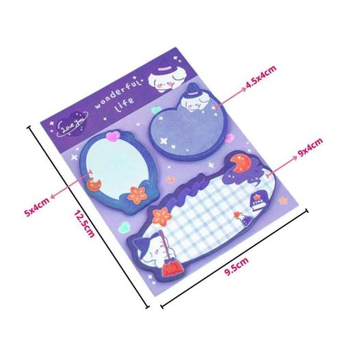 Promo Kertas Note Tempel Motif Lucu 3 IN 1 Tempelan Kertas Memo Catatan ...