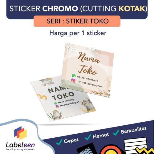 Jual CETAK STIKER KOTAK CUSTOM CHROMO / LABEL MAKANAN [sudah dicutting ...