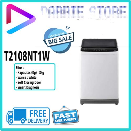 Promo LG T2108NT1W MESIN CUCI TOP LOADING 8 KG 2108NT1W T2108 Cicil 0% ...
