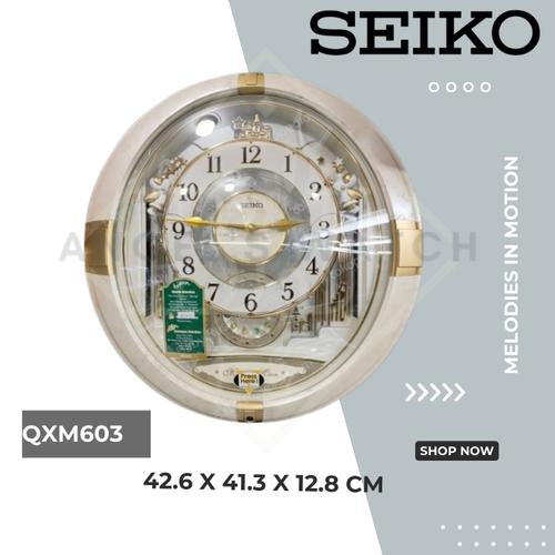 Jual JAM DINDING SEIKO MELODIES IN MOTION QXM603W QXM603 ORIGINAL ...