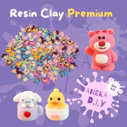 Jual Clay Resin Karakter Lucu Resin Clay Lucu Bahan Hiasan Deco Cream ...