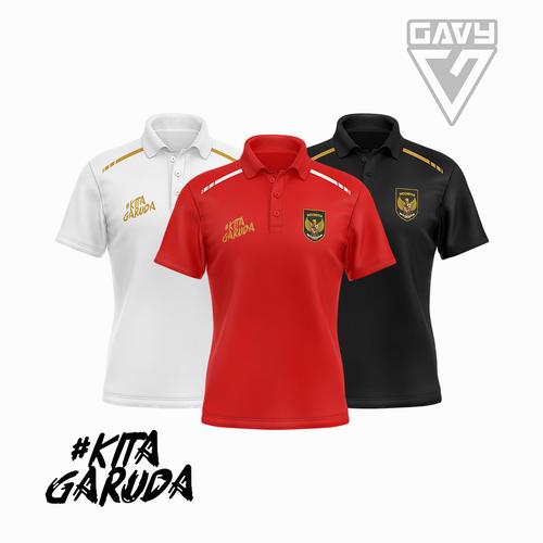 Jual Polo Shirt Timnas Indonesia / Jersey Polo Timnas Indonesia - Hitam ...