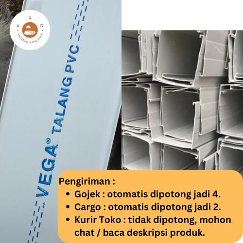 Jual Talang Air Putih PVC Kotak untuk bangunan / rumah dll (Harga 1 ...