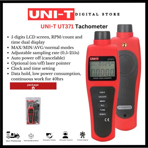 Jual UNI-T UT371 Tachometer Pengukur Kecepatan Putaran Poros ...