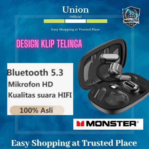 Promo Tws Monster AC100 Headset Bluetooth 5.3 Original Ear Clip Design ...
