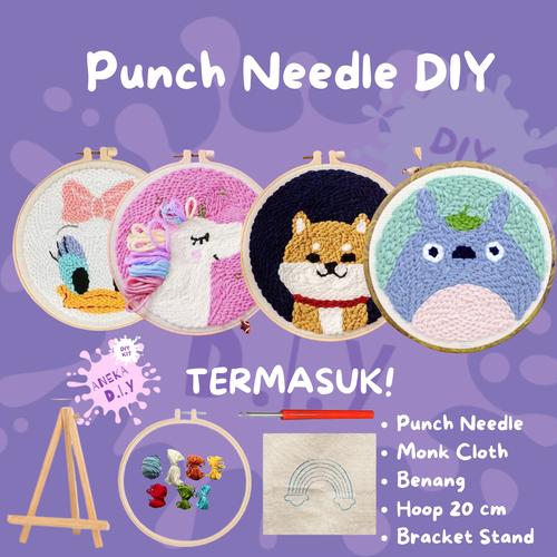 Promo Punch Needle Kit Lengkap DIY Jahit Sulaman Embroidery Kit Paket ...