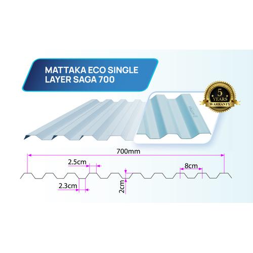 Jual Atap upvc single layer mattaka saga 700mm , 1000mm fitur dual tone ...