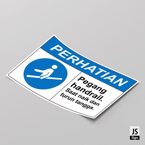 Jual STICKER K3 SAFETYSIGN PEGANG HANDRAIL - XS(20x15cm) - Kota Malang ...