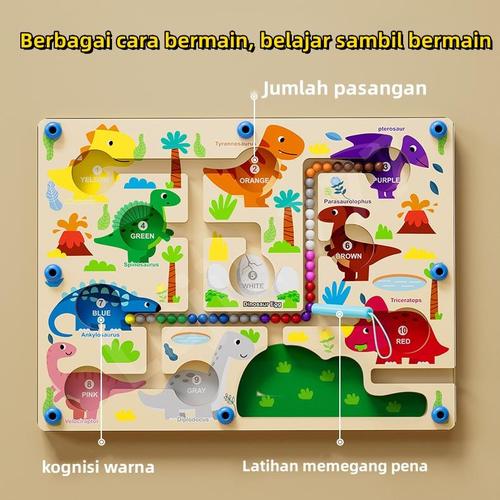 Jual Ready Ready Mainan Sorting Warna Magnet Kayu/Klasifikasi Warna ...