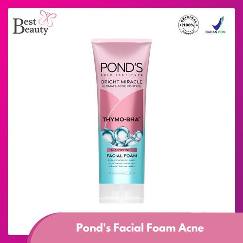 Jual Ponds Acne Solution Facial Foam 100Gr - 50Gr | Pond'S Facial Wash ...