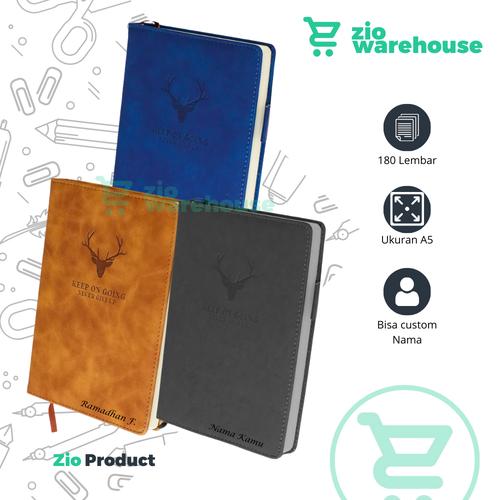 Promo Custom Cetak Nama Notebook A5 Estetik Buku Tulis Agenda Catatan ...