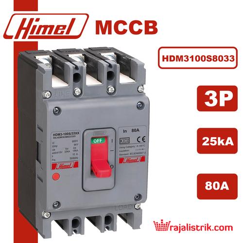 Jual HIMEL MCCB 3P 80A 25ka HDM3100S8033 - Kota Surabaya - Rajalistrik Surabaya | Tokopedia