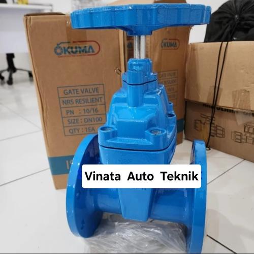 Jual Gate Valve 14" Inch DN 350 Resilient Ductile Iron Flange PN 16 ...