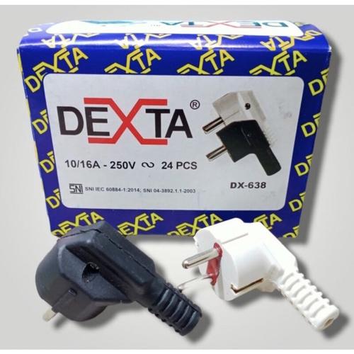 Jual Steker Colokan Listrik L Arde Bengkok Dexta Dx-735 L Hitam - Putih ...