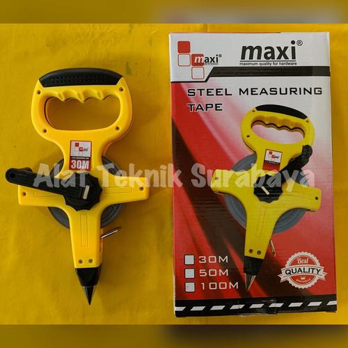 Jual METERAN ROL STEEL MAXI 30 50 100 M METER PLAT BAJA TANCAP TANAM ...