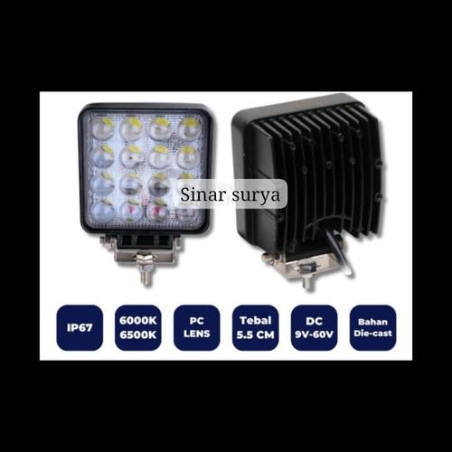 Jual Lampu Kerja Led Forklift Excavator DC 12V-24V 48Watt - Jakarta ...