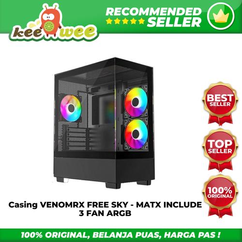 Jual Casing VENOMRX FREE SKY - MATX INCLUDE 3 FAN ARGB - Kota Malang ...