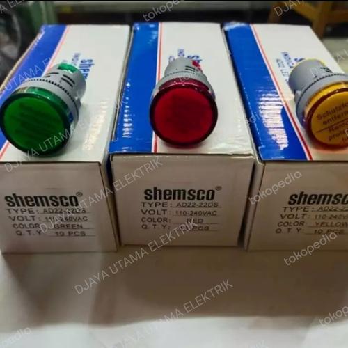 Jual Pilot Lamp AD22-22DS 22mm 220V 110V-380V / 12V-48V R,Y,G,B,W ...