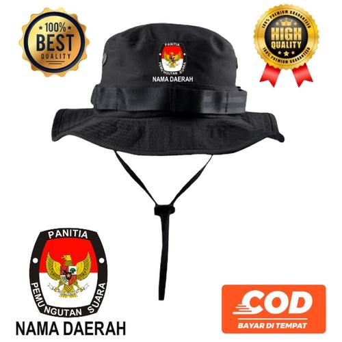 Jual Topi Rimba Gunung Custom Nama PPS KPPS panitia pemungutan suara ...