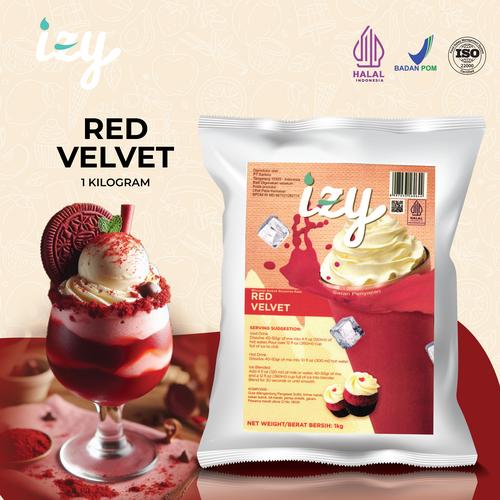 Jual Izy Powder Drink Red Velvet - Bubuk Minuman Kue Red Velvet 1 Kg ...