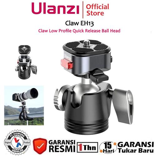 Promo Ulanzi CLAW EH13 Low Profile Quick Release Ball Head Cicil 0% 3x ...