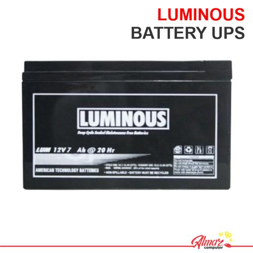 Jual LUMINOUS BATTERY UPS 12V 7A 12 VOLT 7AH AKI BATERAI BATERE ACCU ...