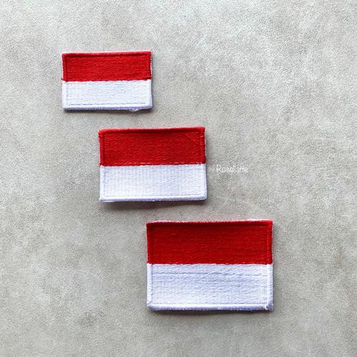 Jual ATRIBUT BORDIRAN BENDERA MERAH PUTIH - kecil 3cm * 5cm - Kota ...