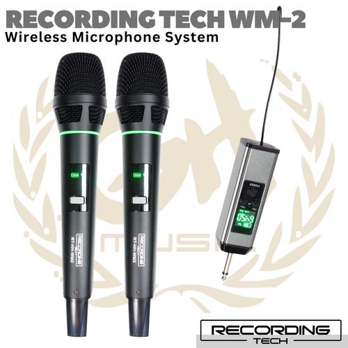 Promo RECORDING TECH WM2 Wireless Microphone | Mic Werles RT-HH-WM 2 ...