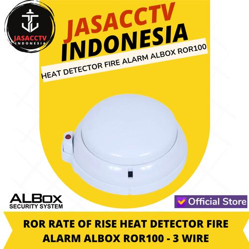 Jual ROR Rate of Rise Heat Detector Fire Alarm Albox ROR100 - 3 Wire ...