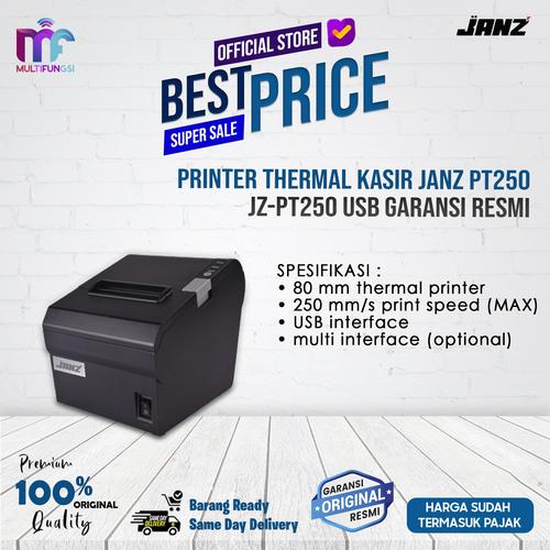 Promo Printer Thermal Kasir JANZ PT250/JZ-PT250 USB Garansi Resmi Cicil ...