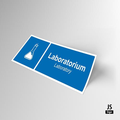 Jual STICKER SIGN - NAMA RUANG LABORATORIUM - S(30X10cm) - Kab. Malang ...