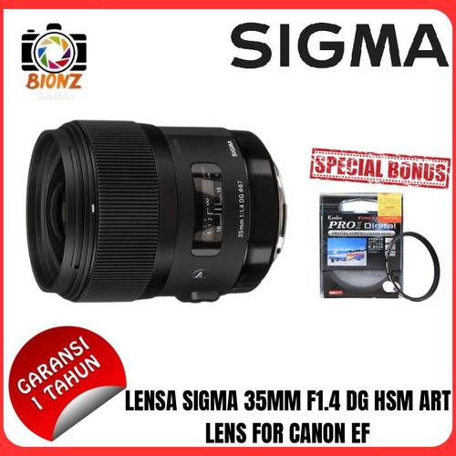 Jual LENSA SIGMA 35MM F1.4 DG HSM ART LENS FOR CANON EF / SIGMA 35MM F1 ...