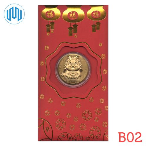Jual Angpao Imlek Angpau Koin Emas Naga Dragon Gold Coin Tahun 2024 ...