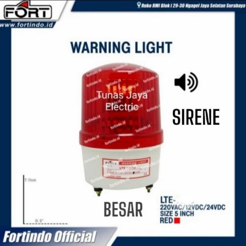 Jual Warning Light / Lampu Rotary 6" with Buzzer type LTE-1161J FORT ...
