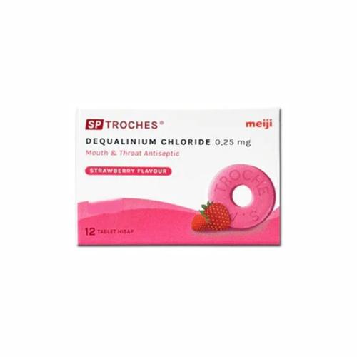 Jual SP Troches Meiji Rasa Strawberry Box 12 Tablet - Mulut ...