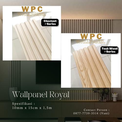 Jual WPC Wood Panel ROYAL Panjang 1,5m Tebal 10mm Wall Panel Dinding ...