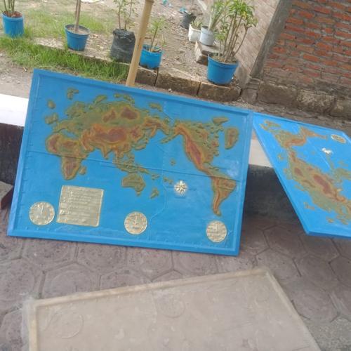 Jual peta dunia timbul/Braille ukuran 70x100cm - Kota Surabaya - cv ...