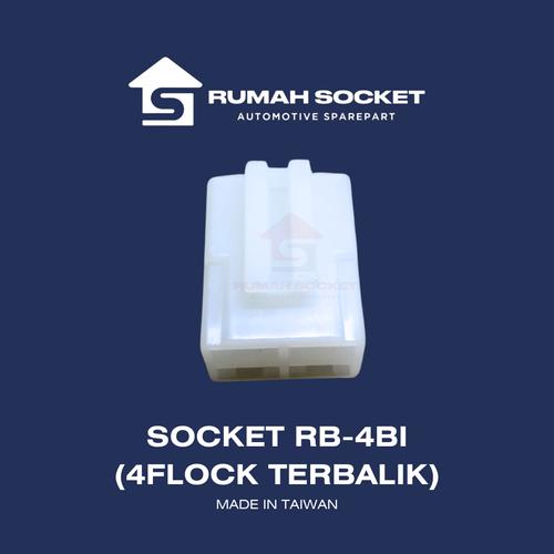 Jual SOCKET/SOCKET RUMAH SKUN KONEKTOR 4 PIN FEMALE/CEWEK LOCK TERBALIK ...
