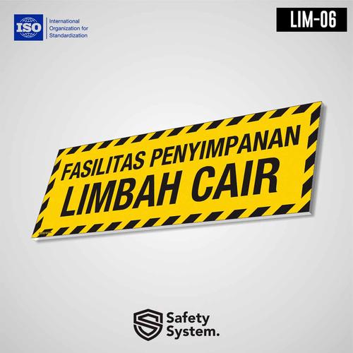Jual Sign PVC Fasilitas Penyimpanan Limbah Cair Tempat Limbah B3 - S ...
