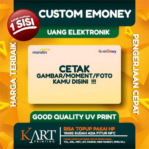 Jual Kartu Emoney Etoll Mandiri I Emoney Card Custom Mandiri PRINT UV ...