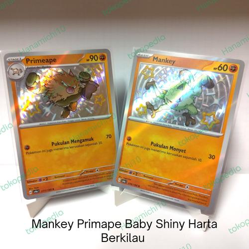 Jual Mankey Primape Baby Shiny Harta Berkilau Pokemon TCG Indonesia ...