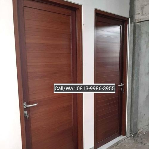 Jual Pintu Aluminium isi Spandrel Motif Serat Kayu harga per daun pintu ...