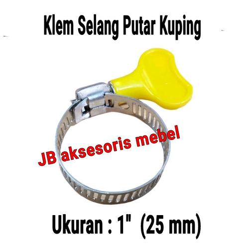 Jual KLEM SELANG KUPING 1" (25 mm) / HOSE CLEM SLANG LPG KUPU PUTAR 2,5 ...